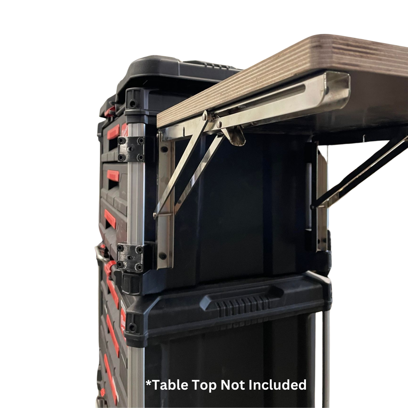 Milwaukee Packout Folding Table Brackets | Flip Table Kit for Custom W ...