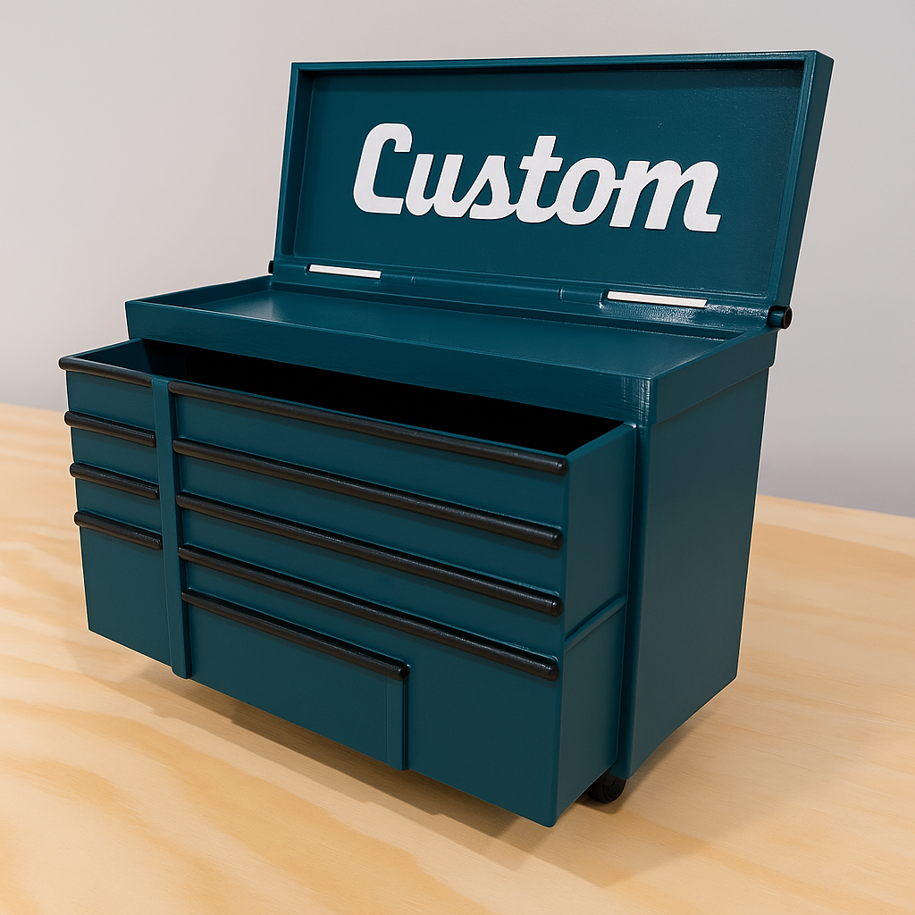 Mini Rolling Tool Box with Custom Text – Perfect Gift for Dad | Mini S ...
